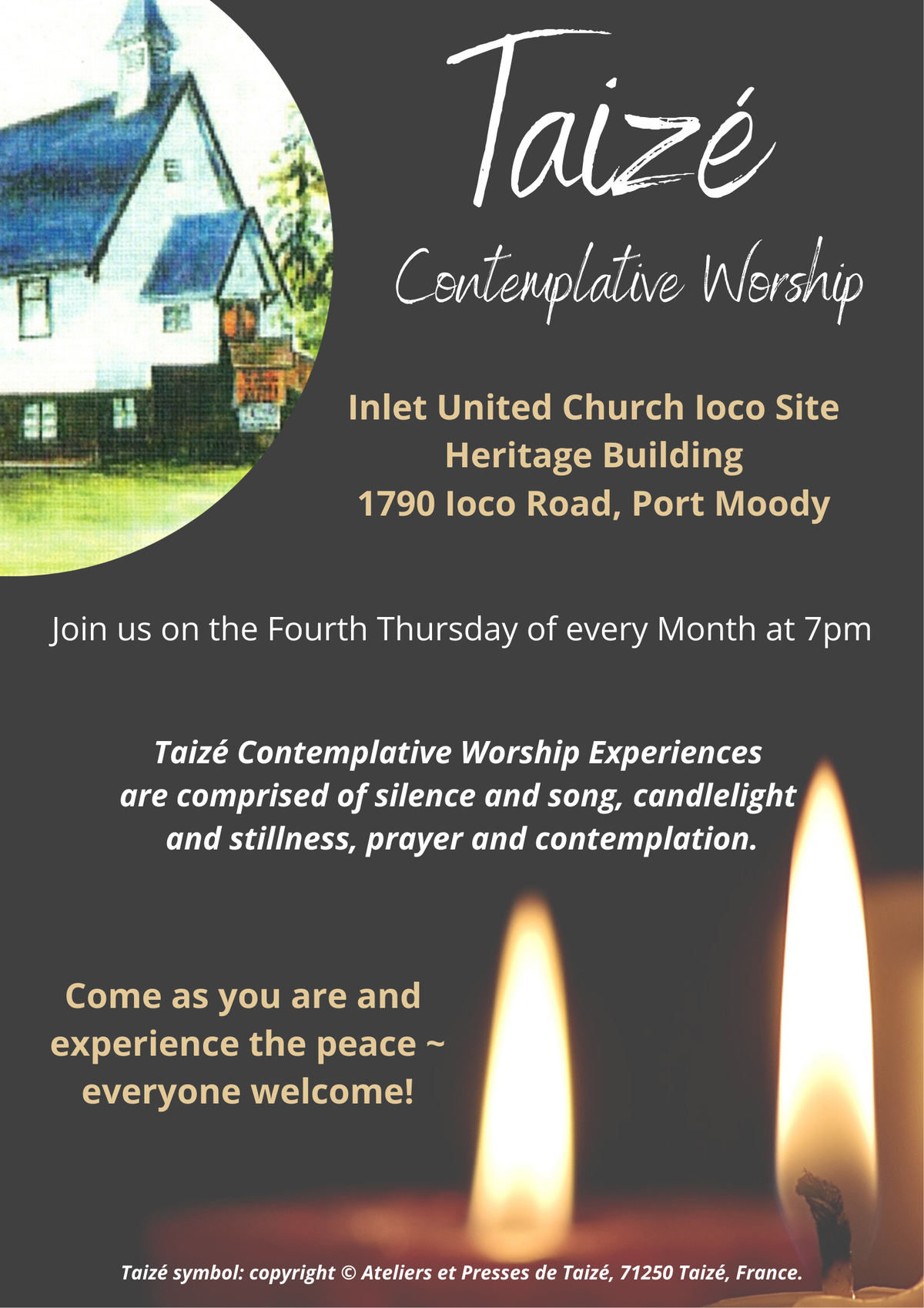TAIZÉ CONTEMPLATIVE WORSHIP | Inlet United Church